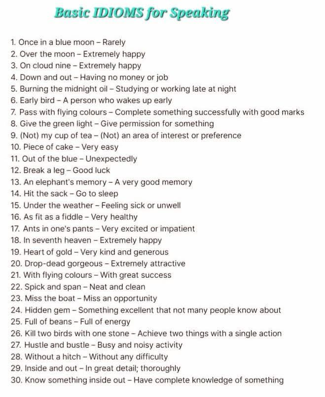 Basic Idioms – Principles Never Fail